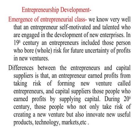 UNIT-1 ENTREPRENURSHIP DEVELOPMENT | PPT