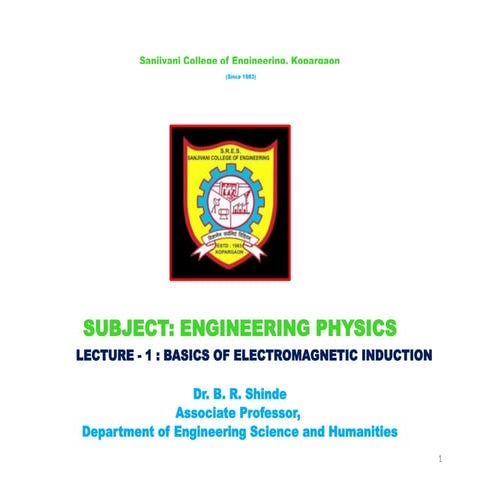 Electromagnetic Induction Introduction and motional emf | PPTX