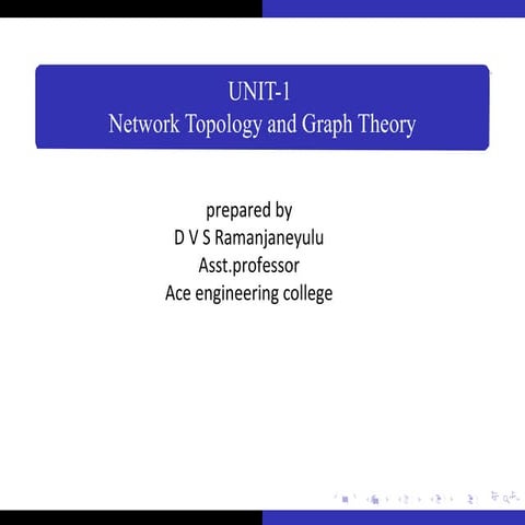 Unit 1 Graph Theory Ppt Computer Networking Computing