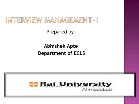 Interviewing Skills PowerPoint | PPT