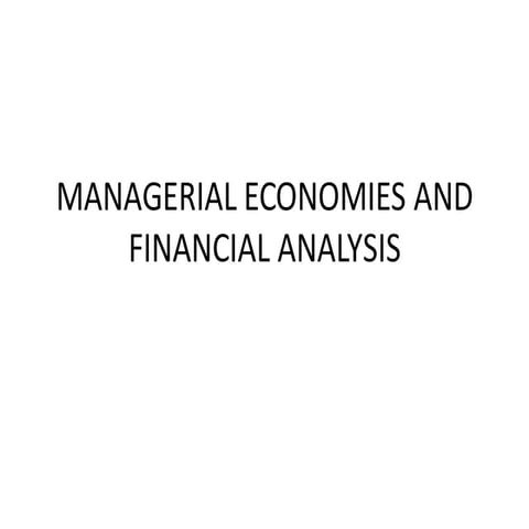 Managerial economics ppt | PPTX