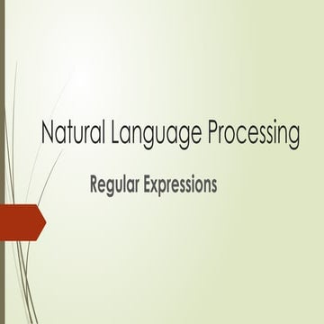 Unit-1(NLP)PPT: Natural Language Processing | PPTX