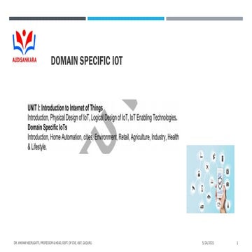 Domain Specific IoT | PDF