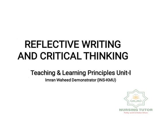 Critical thinking | PPTX