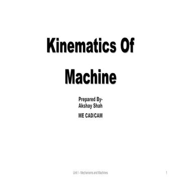 Mechanisms & Machines | PPT