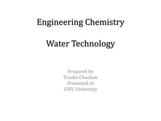 Hardness of water | PPT | Chemistry | Science