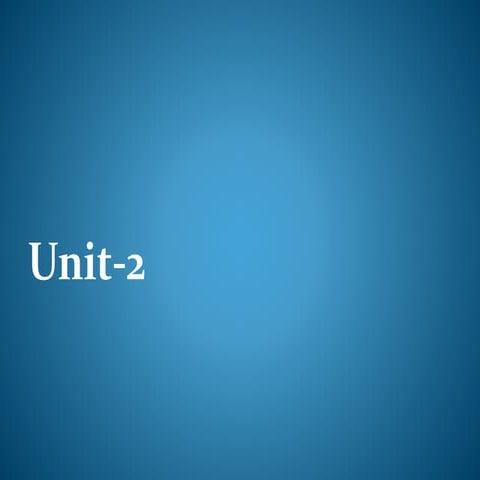 Unit 2 | PPT