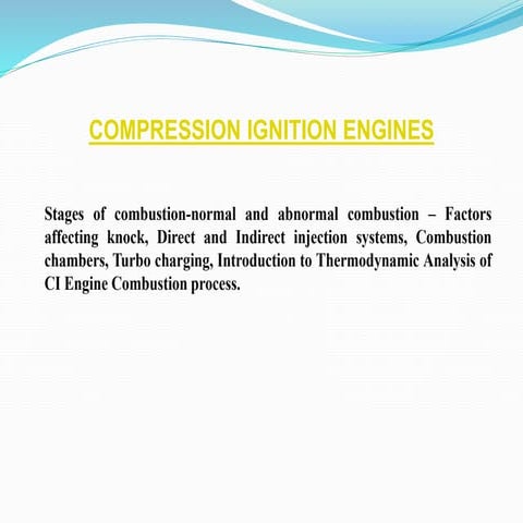 C.I ENGINES | PPT
