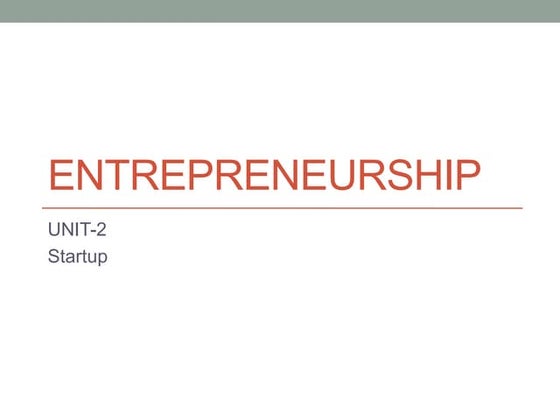STARTUPS IN INDIA | PPT