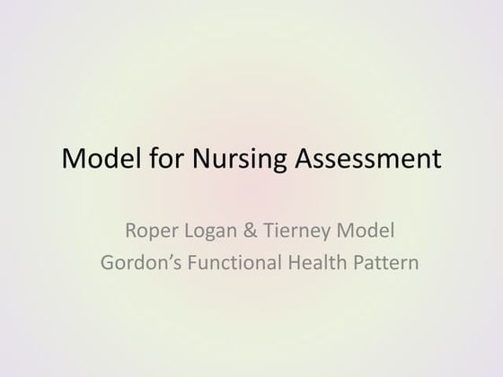 GORDONS 11 HEALTH FUNCTIONAL PATTERNS.ppt