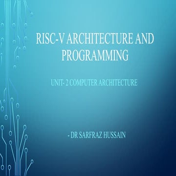 `RISC-V architecture and Programming unit-2.pptx