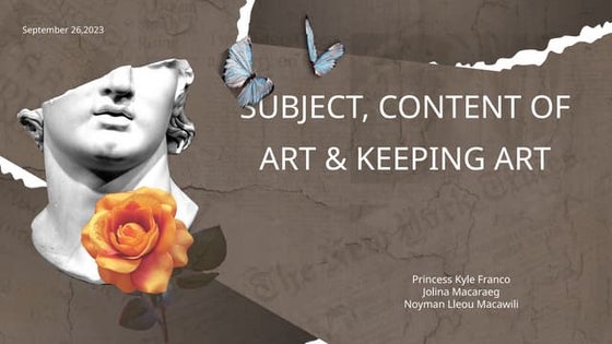 Methods of presenting art | PPTX | Painting | Arts and Crafts