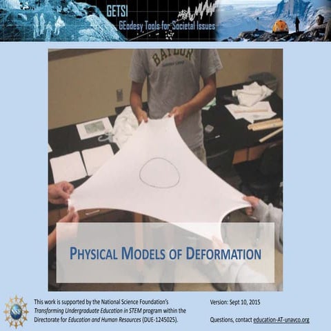 Unit 2 Introduction to Basic Physical Models of Deformation | PPTX