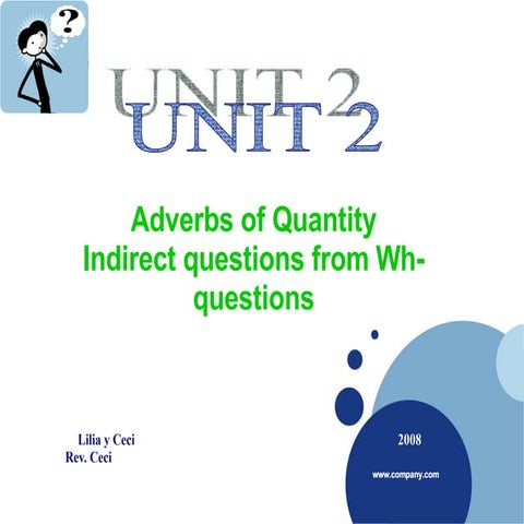 Unit 2 (Level 2) | PPT