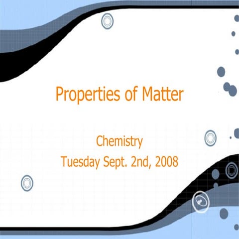 Unit 2 Notes- Properties of Matter- Komperda | PPT