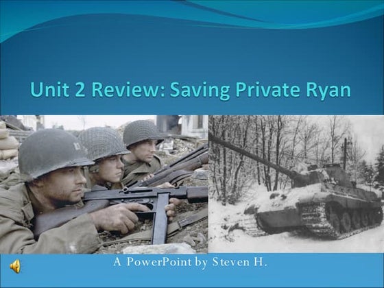Saving private ryan | PPTX