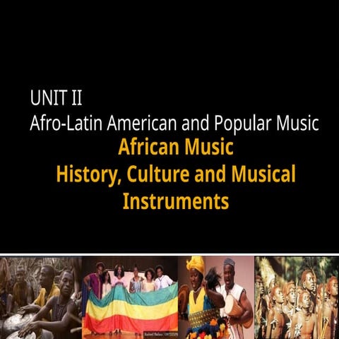 Musical instruments( Idiophones ) of Africa | PPTX