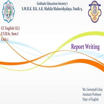 Unit.2.3.report writing | PPT