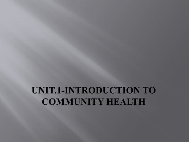Concept of health | PPTX