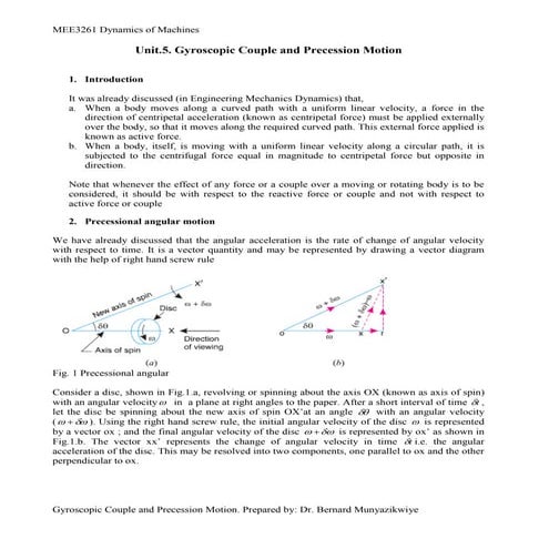 Unit.5. Gyroscopic Couple and Precession Motion - Lecture notes.pdf