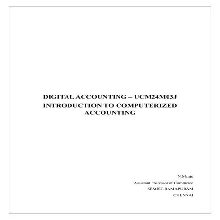 Comprehensive Introduction to Computerized Accounting with TallyPrime ...