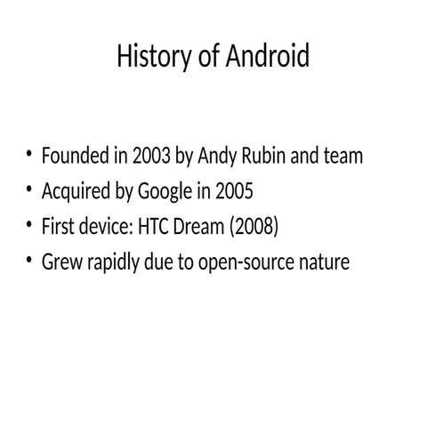 UNIT-2_Android_History.pptx history of android language | PPTX