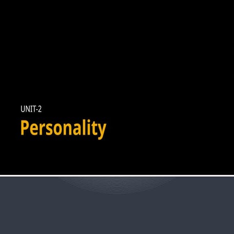 Personality development | PPT
