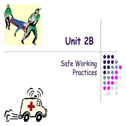 Unit 2 B Safe Working Practices | PPT