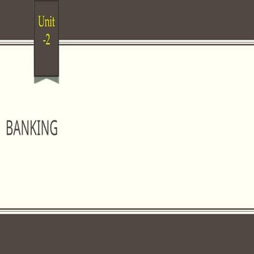 Unit- 2 Banking.pptx on economics ballb pres | PPTX