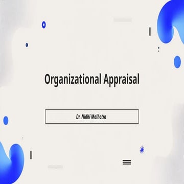 UNIT-2(B) Organisavtional Appraisal.pptx