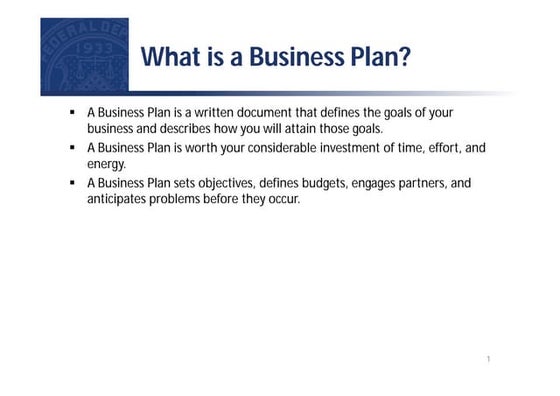 Components of business plan | PPT | Startups | Business