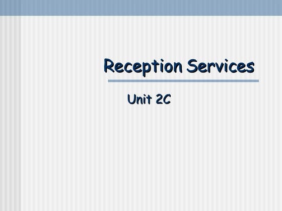 Admin rev 3 reception | PPT | Phone Services | Home Utilities
