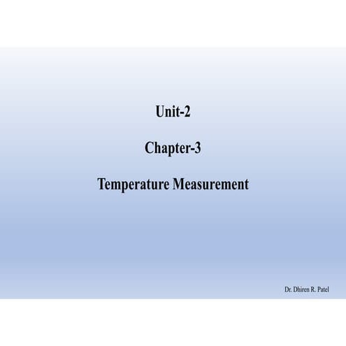 Temperature measurement | PPTX