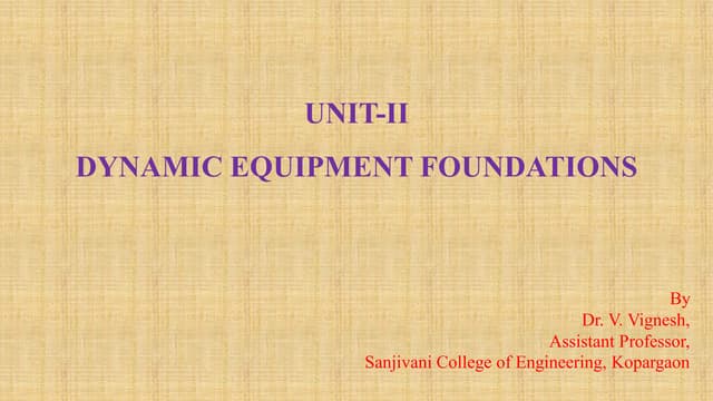 Dynamic analysis and structural design of turbine generator foundations ...