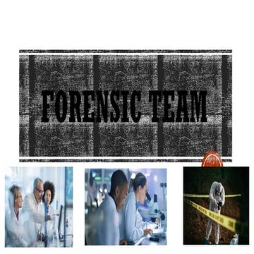 Forensic nursing team members semister 5 | PPTX