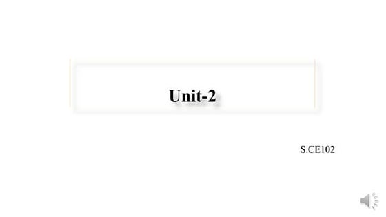 Unit 2 | PPT