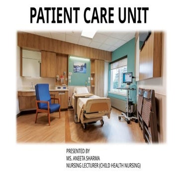 PREPRATION OF PATIENT CARE UNIT. pptx | PPTX