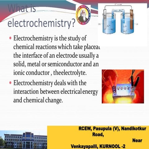 Electrochemistry | PPTX