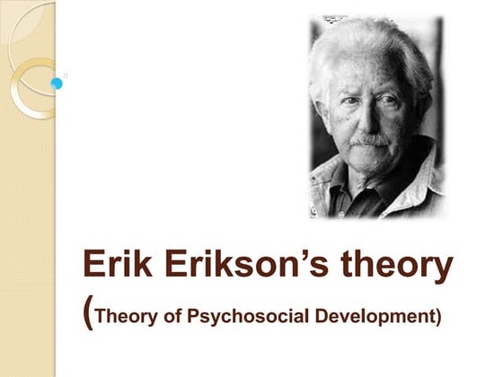 Erik Erikson’s theory of personality | PPTX | Parenting Babies and ...