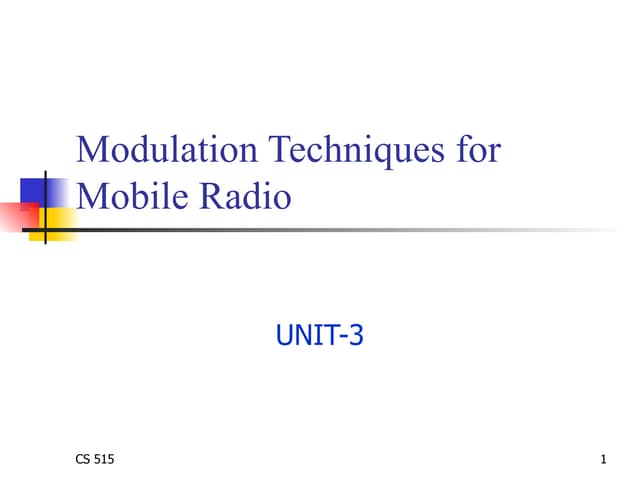 M Ary Psk Modulation Pptx