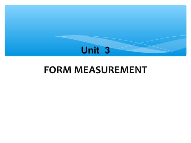 TYPES OF MEASUREMENTS | PDF