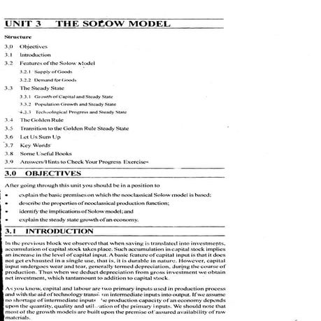 Solow model of growth | PPTX