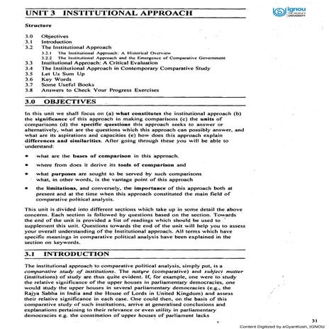 Unit 3 Comparative methods and Approaches | PDF