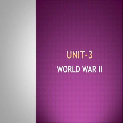 WORLD WAR-II | PPT