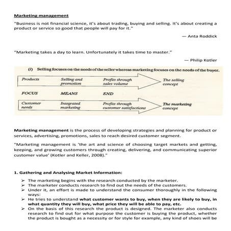 Principles of Marketing: Unit No. 1: Important notes for FYBBA students ...