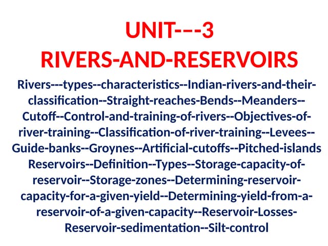 river training work | PDF