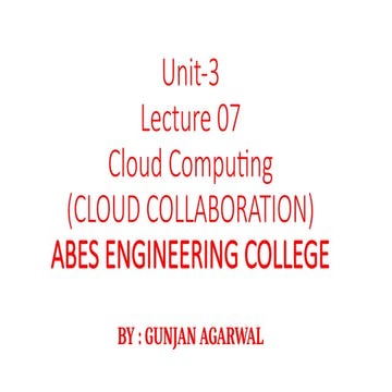 Unit-3.pptx MCA Computer science | PPTX