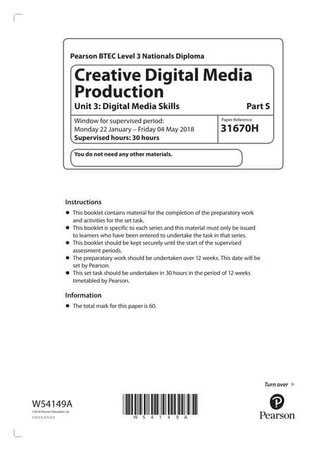 2017 Sample Unit 3 : Digital Media Skills | PDF