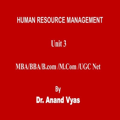 Human resources management ppt. Master of business administration | PDF