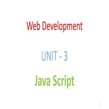 Unit 3 Javascript Client Side Scripting Language Ppt 1964